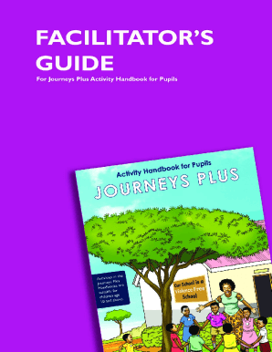Fillable Online Facilitator's Guide: Journeys Plus Activity Handbook ...