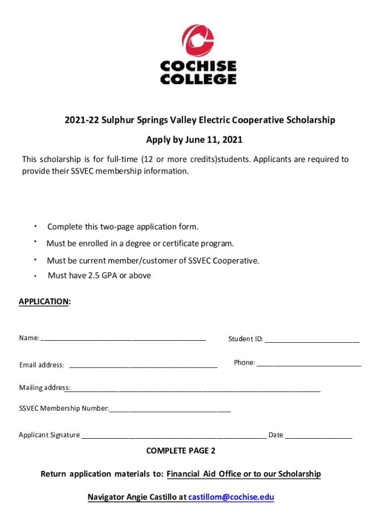 Fillable Online SSVEC Full Time FILL. Application Fax Email Print ...