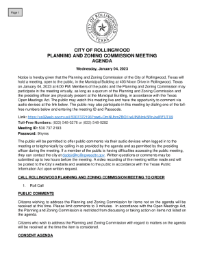 Fillable Online Members of the public and the Planning and Zoning Commission may Fax Email Print ...