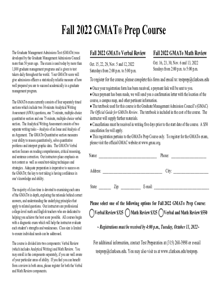 Fillable Online Everything You Need to Know about the GMAT Exam Fax ...