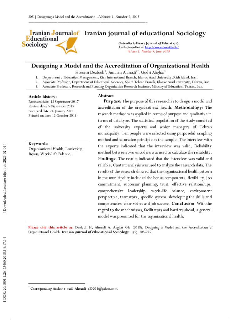 Fillable Online Designing a Curriculum Model Based on the Development of ... Fax Email Print ...
