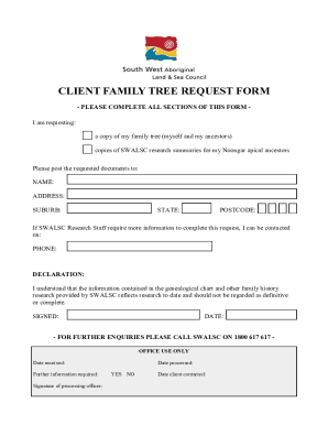Fillable Online CLIENT FAMILY TREE REQUEST FORM - Squarespace Fax Email ...