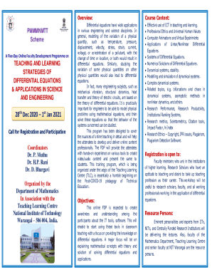 Fillable Online Department of Freshman Engineering Faculty development ...