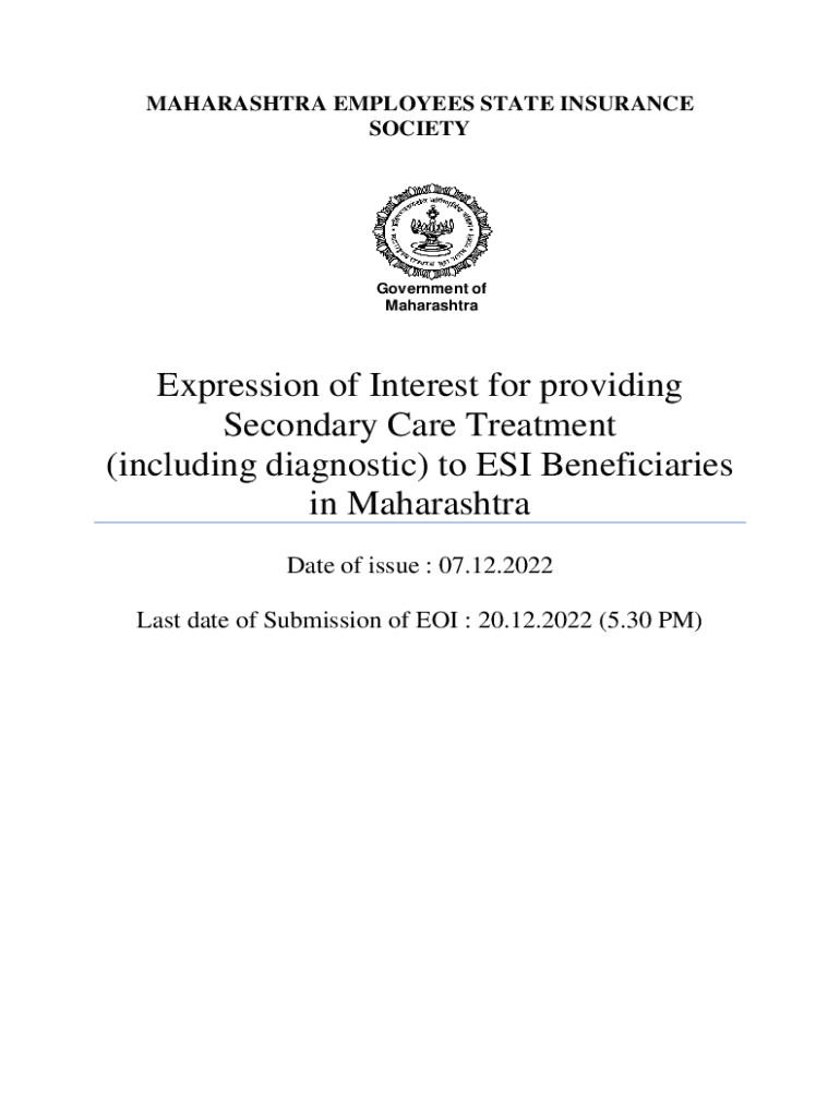 Fillable Online ESIC - Employees' State Insurance Scheme: Eligibility ...