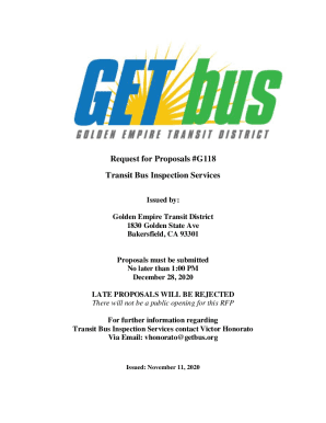 Fillable Online Request for Proposals #G118 Transit Bus Inspection ...