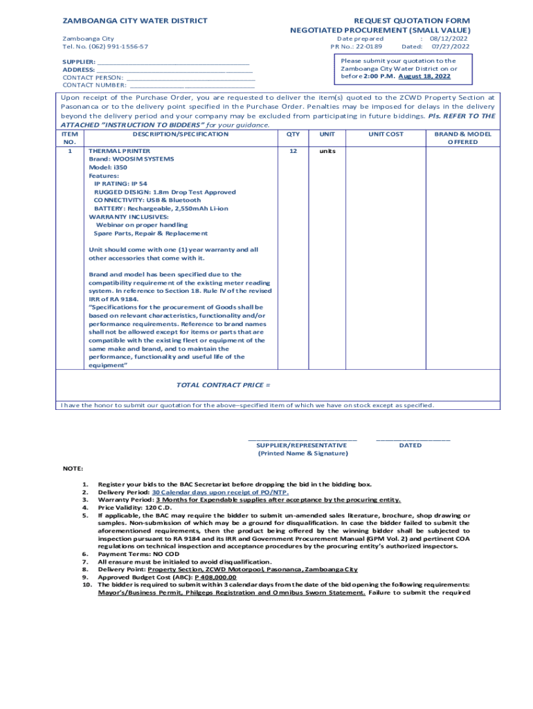 Fillable Online zcwd gov 22-0189.pdf - Zamboanga City Water District ...