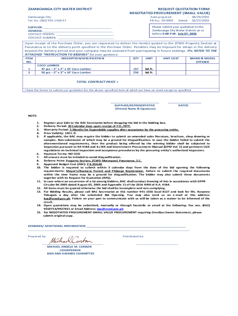Fillable Online zcwd gov 20-0050.pdf - Zamboanga City Water District ...