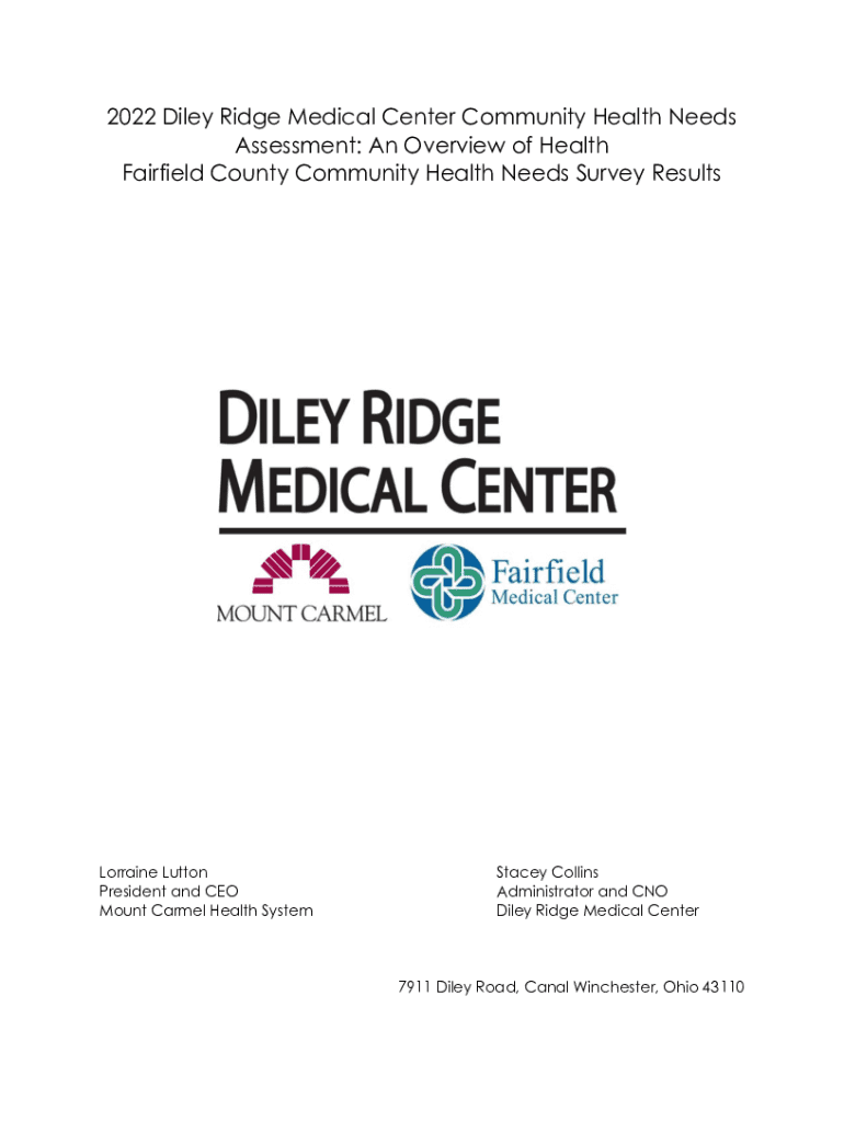 Fillable Online Community Health Assessments - Diley Ridge Medical ...
