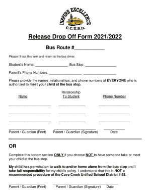 Fillable Online Bus Routes and Forms - Colchester Public Schools Fax ...
