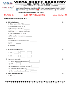 Fillable Online Place Value - I'm Thinking of a Number set 1 ...