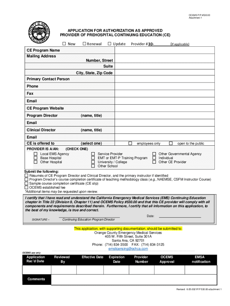 Fillable Online EMS Standing OrdersOrange County California Fax Email ...