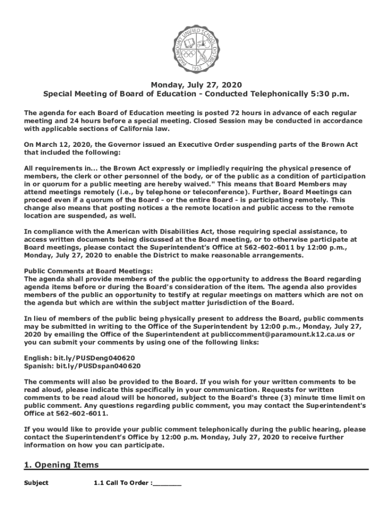 Fillable Online INFORMATION PACKAGE FOR SCHOOL TRUSTEES 1. School ...