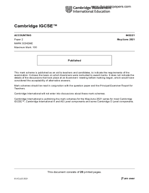 Fillable Online Cambridge IGCSE - PastPapers.co Fax Email Print - pdfFiller