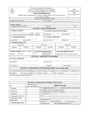 Fillable Online Massachusetts State Building Code - 780 CMR - Mass.gov ...