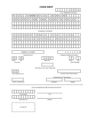 Fillable Online List of Company Disclosures - RCBC Fax Email Print ...