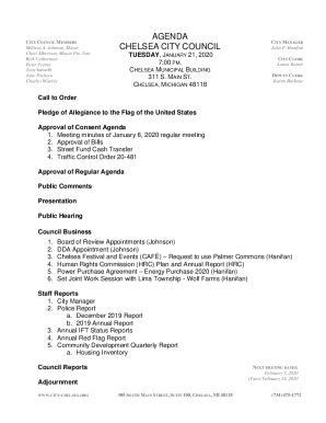 Fillable Online CITY COUNCIL MEMBERS Fax Email Print - pdfFiller