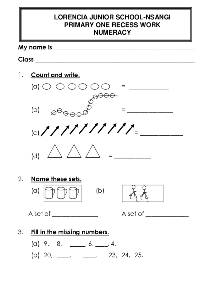 Gayaza Junior School Holiday Work Primary Four Pdf - Fill Online ...