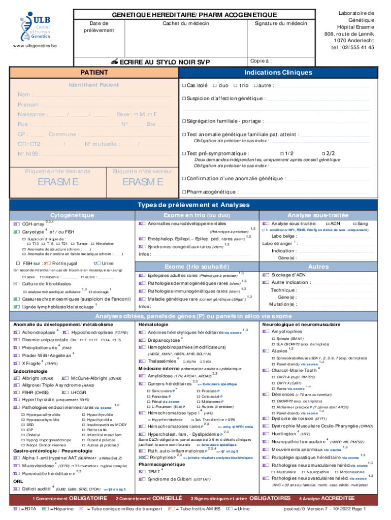 Fillable Online 808, route de Lennik Fax Email Print - pdfFiller