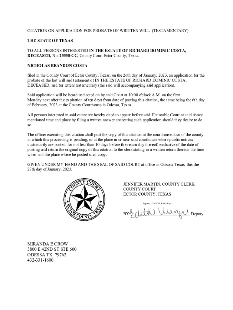 Fillable Online What is a Certificate of Appointment? And do I need one ...