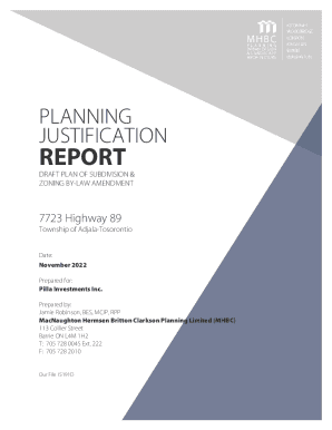 Fillable Online PLANNING JUSTIFICATION REPORT - the Town of Oakville ...