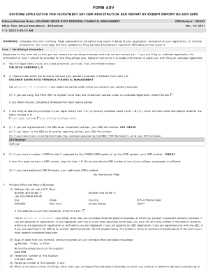 Fillable Online ayco-form-crs.pdf - Goldman Sachs Fax Email Print ...