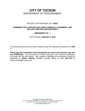 Fillable Online city of tucson - notice of request for information Fax Email Print - pdfFiller