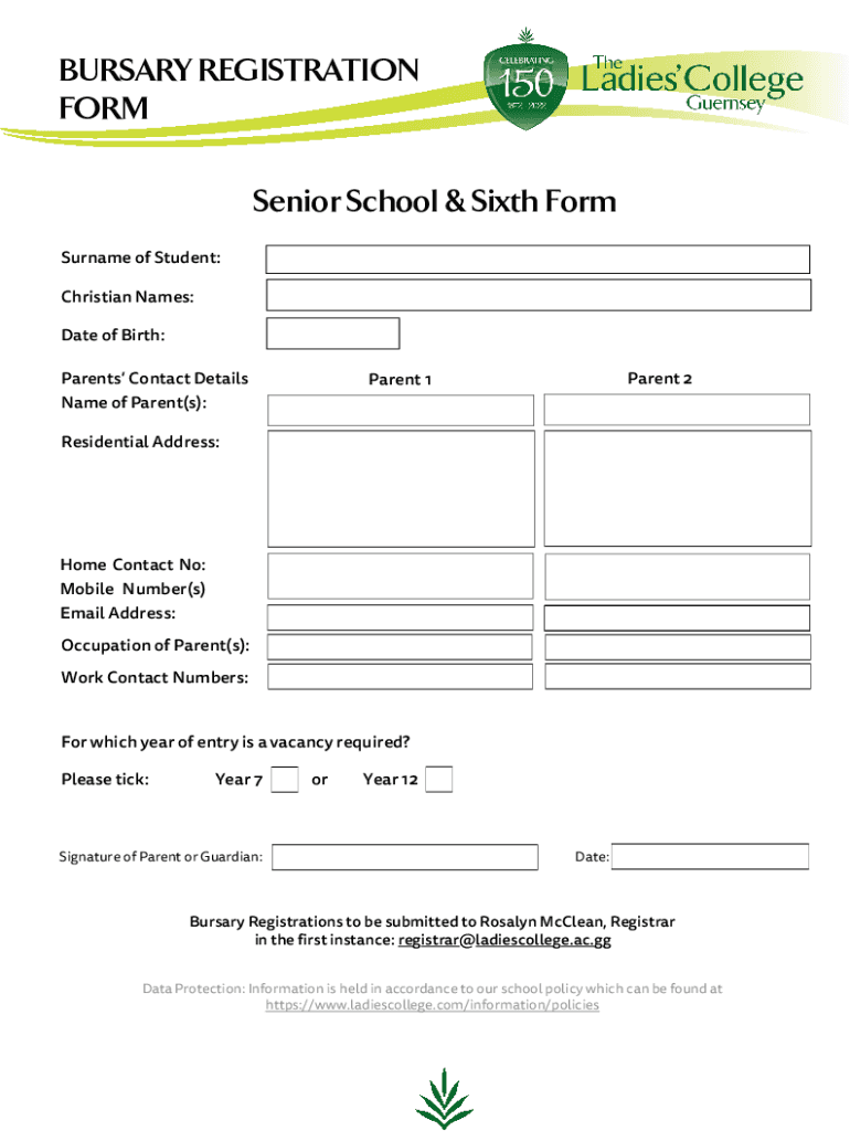 Fillable Online High School Scholarship Application Form Template - Jotform Fax Email Print ...