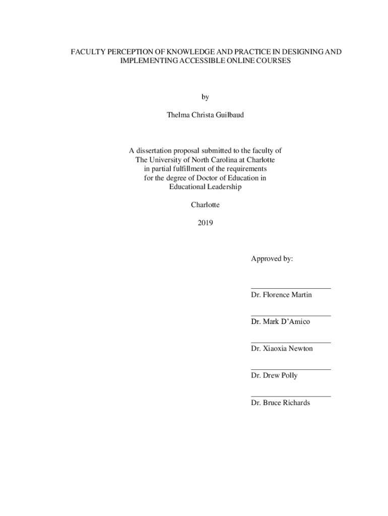 Fillable Online faculty perception of knowledge and practice in designing ... Fax Email Print ...