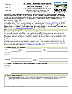 Fillable Online Charges for Pre Application Planning Advice Fax Email ...