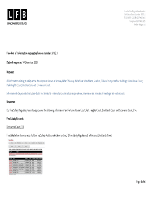 Fillable Online LONDON FIRE AND EMERGENCY PLANNING AUTHORITY Fax Email Print - pdfFiller