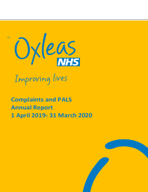 Fillable Online Complaints and PALS (Patient Advice and Liaison Service ...