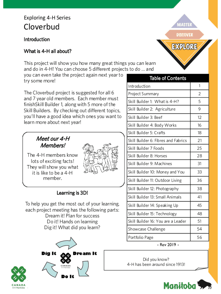 Fillable Online First Step in 4-H? The 4-H Cloverbud Program Fax Email ...