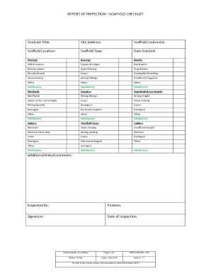 Fillable Online HSW-FOR-HPC 194 Scaffold inspection Form Fax Email ...