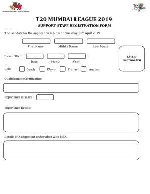 Fillable Online Support Staff Form Fax Email Print - pdfFiller