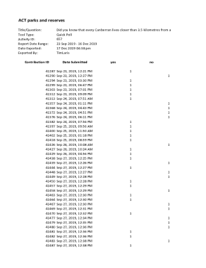 Fillable Online ACT parks and reserves Fax Email Print - pdfFiller