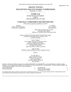 Employee Benefit Plan Security Offering S-8 - SEC Report Doc Template | pdfFiller