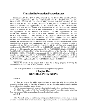 Fillable Online Classified National Security Information Program for ...