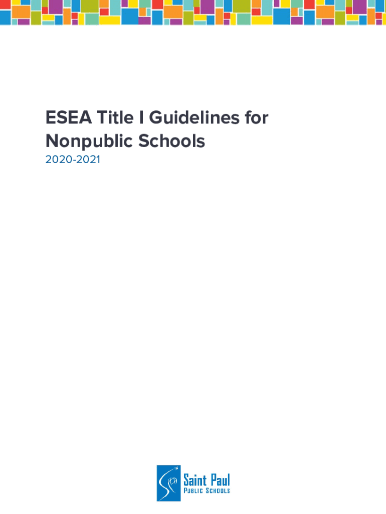 Fillable Online Office of ESEA Title ProgramsDepartment of Education ...