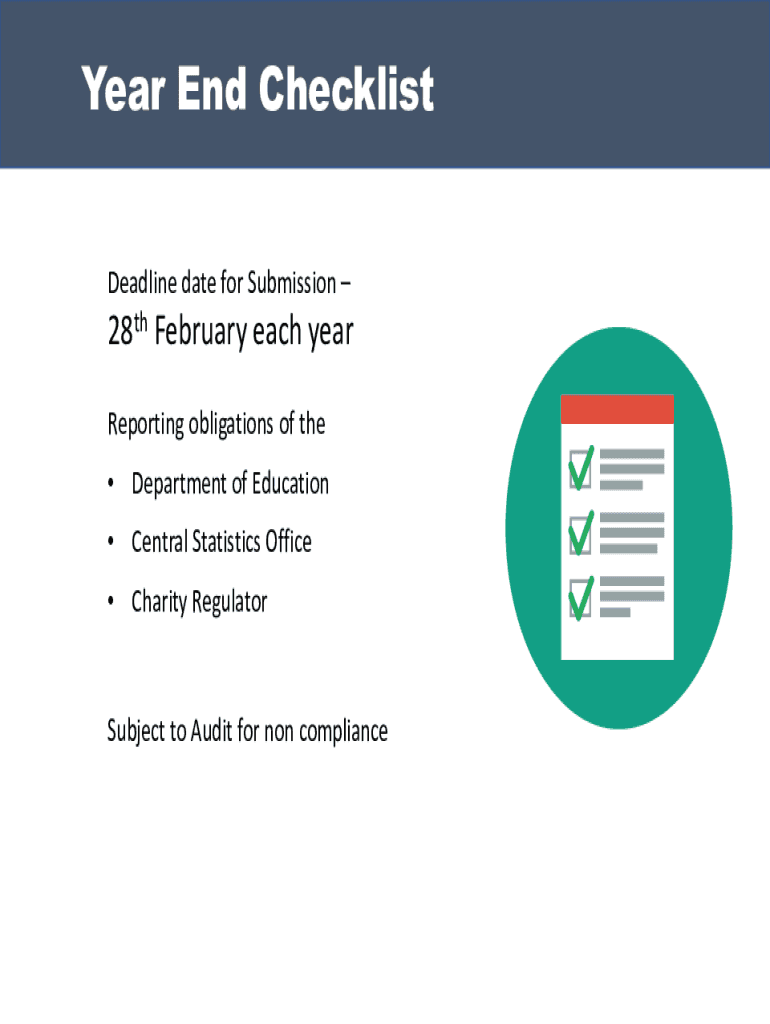 Fillable Online Year-End Accounting Checklist for Not-for-profit ...