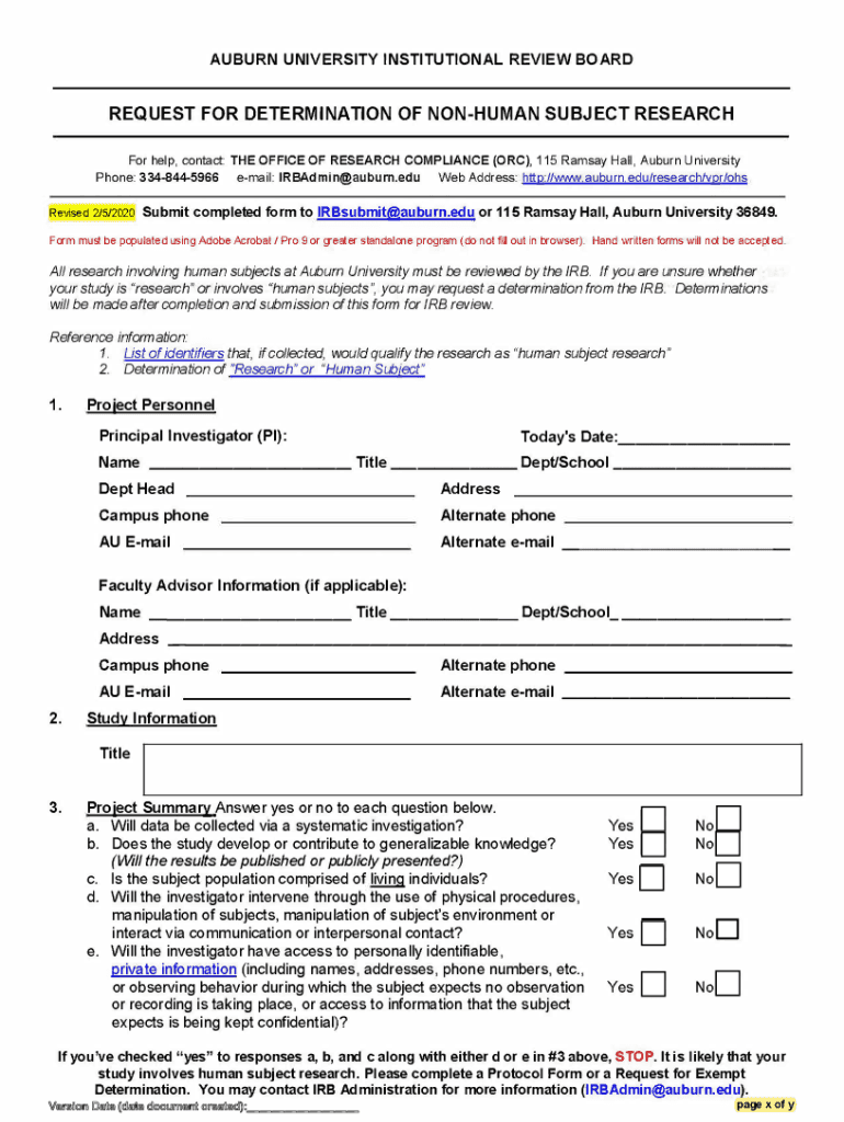 Fillable Online IRB PROTOCOL REVIEW FORM - OIT Web Application Server Fax Email Print - pdfFiller