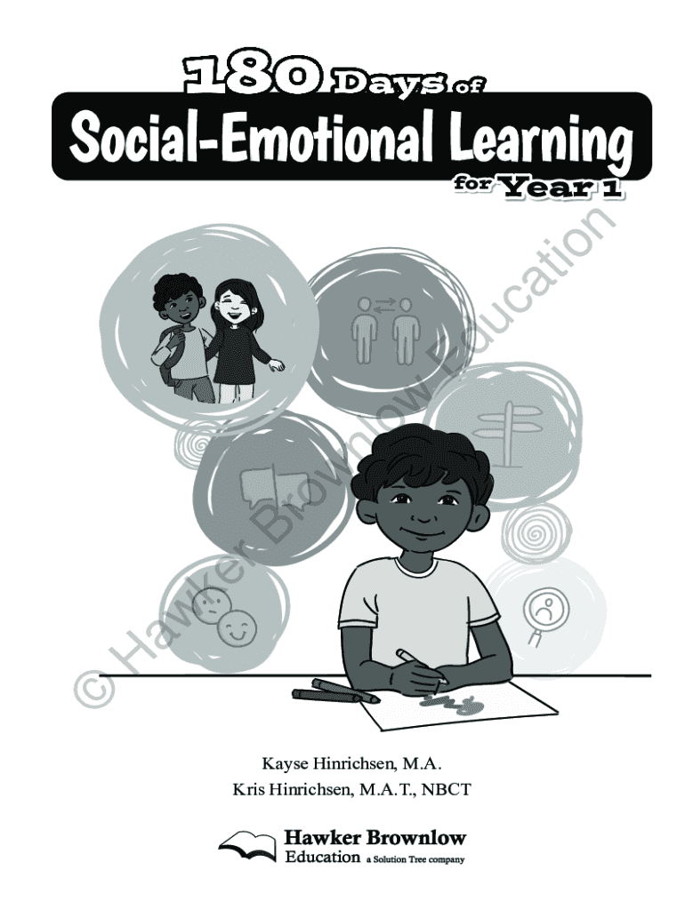 Fillable Online 180 Days of Social-Emotional Learning for First Grade ...