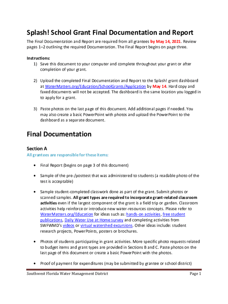 Fillable Online The Ultimate How-To Guide for Grant Reports (with ...