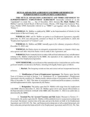 Fillable Online mutual-separation-agreement-and-third-amendment-to ...