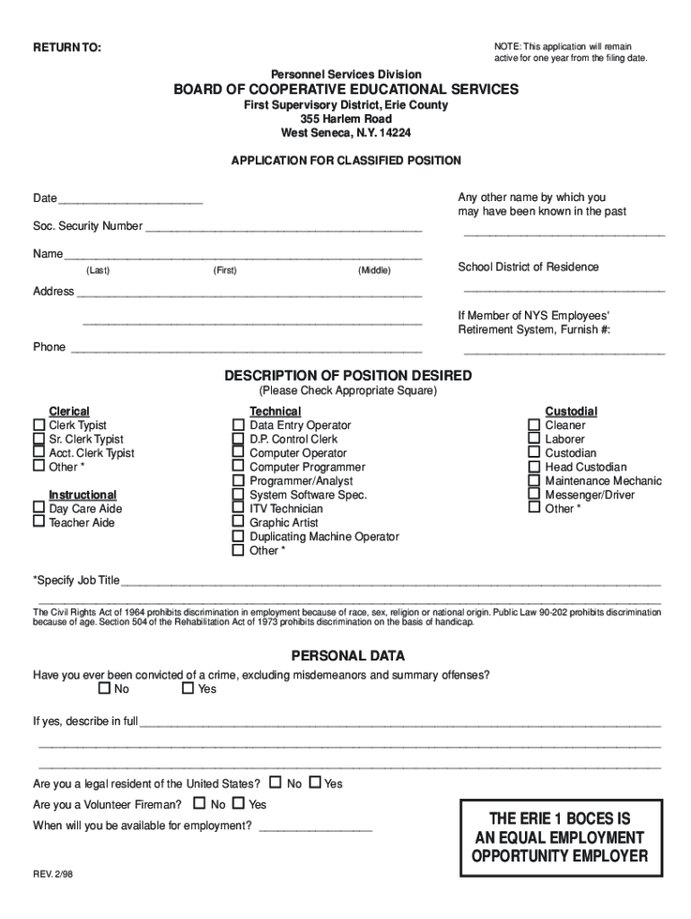 Fillable Online 97-7-113/app for classified pos. 97-7-113/app for ...