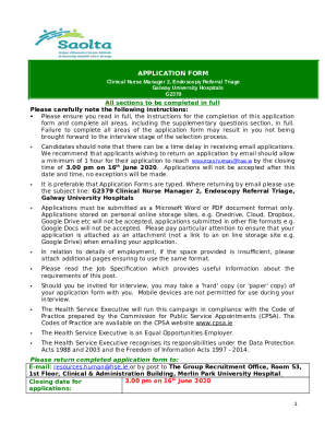 application - Saolta University Health Care Group Doc Template | pdfFiller
