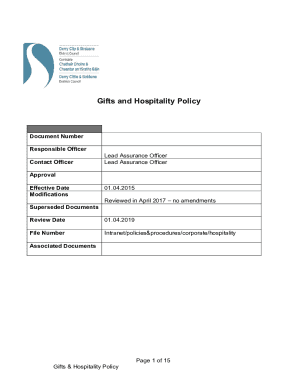 Fillable Online Gifts, Benefits and Hospitality Policy - VicScreen Fax ...