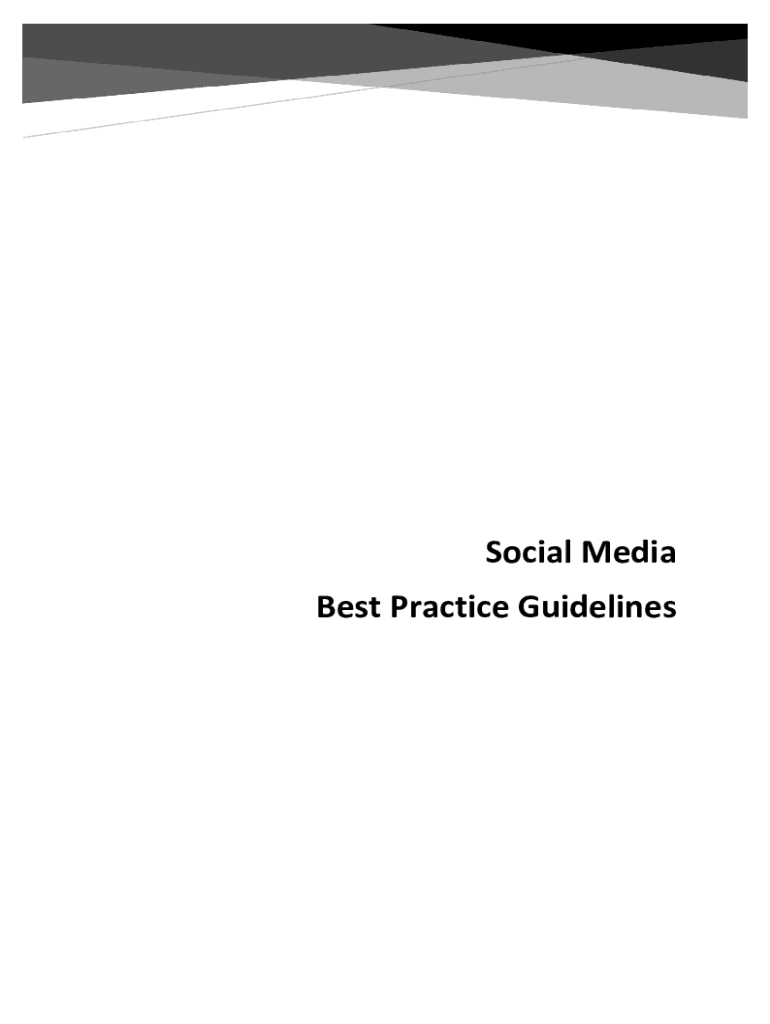 Fillable Online A Best Practice Guide to Social Media Marketing Fax ...