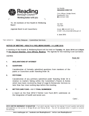 Fillable Online Ian Wardle named as new boss of Reading Borough Council ...