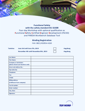 Fillable Online Basic functional safety training according to IEC 61508 ...