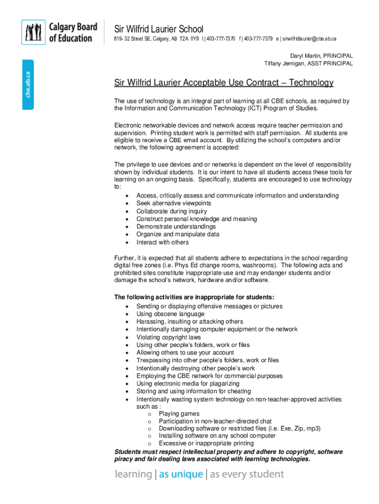 Fillable Online Sir Wilfrid Laurier School Fax Email Print - pdfFiller